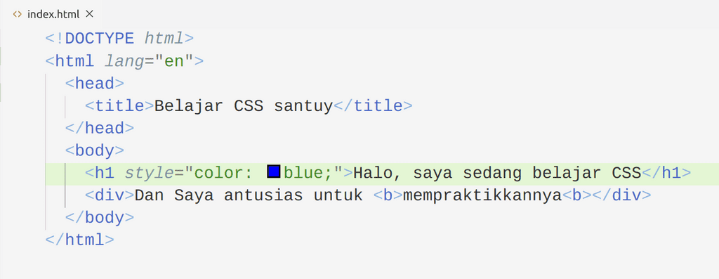 Basic Penulisan | CSS Itu Mudah